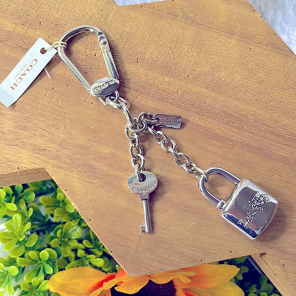 Coach | Accessories | Coach Lock And Key Bag Charm | Poshmark